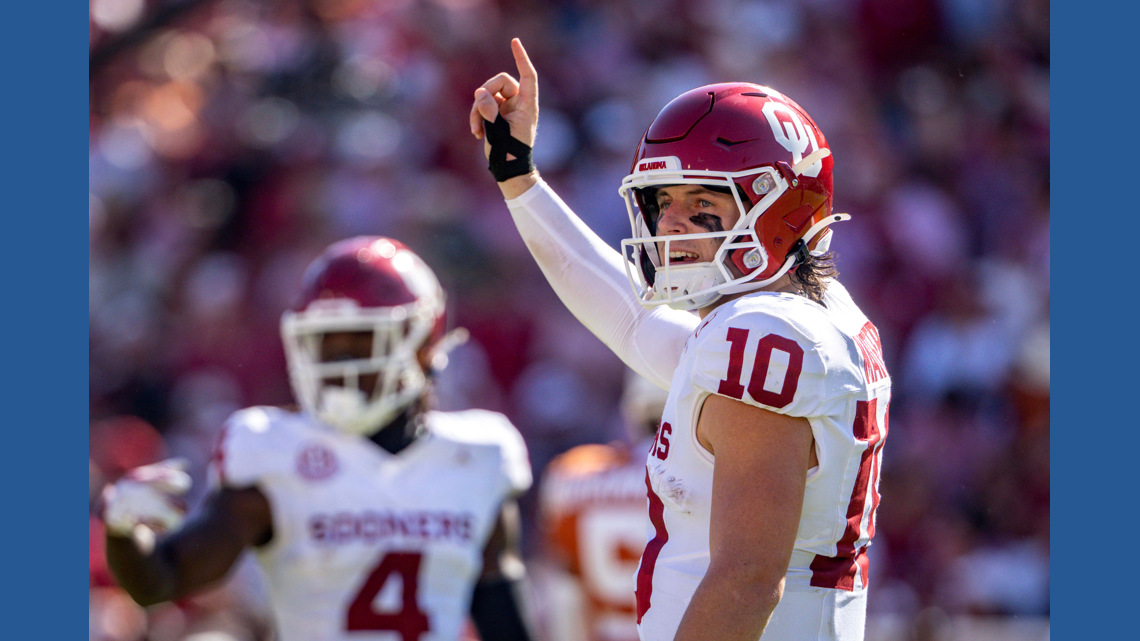 Oklahoma QB John Mateer throws 3 interceptions vs. Texas in return 3 ...