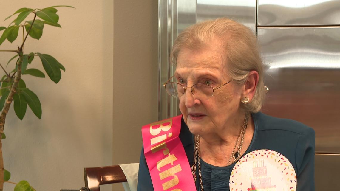 Audrey Rousseau celebrates her 103rd birthday in Centerton | 13wmaz.com