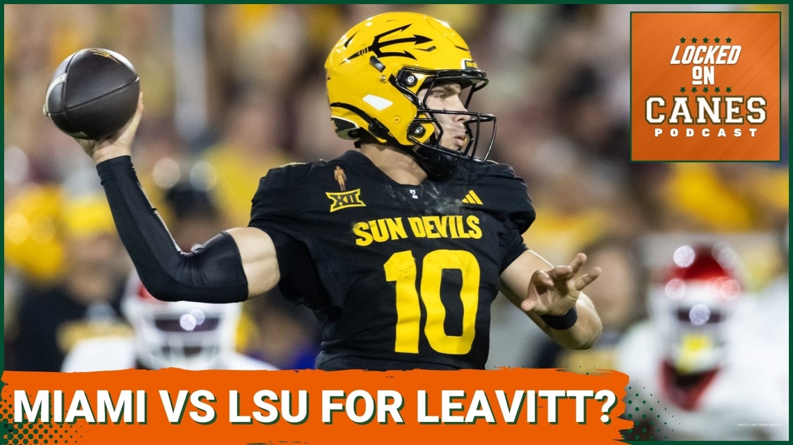 TRANSFER WARS: Miami Hurricanes BATTLE LSU for Sam Levitt? | Canes' CFP ...