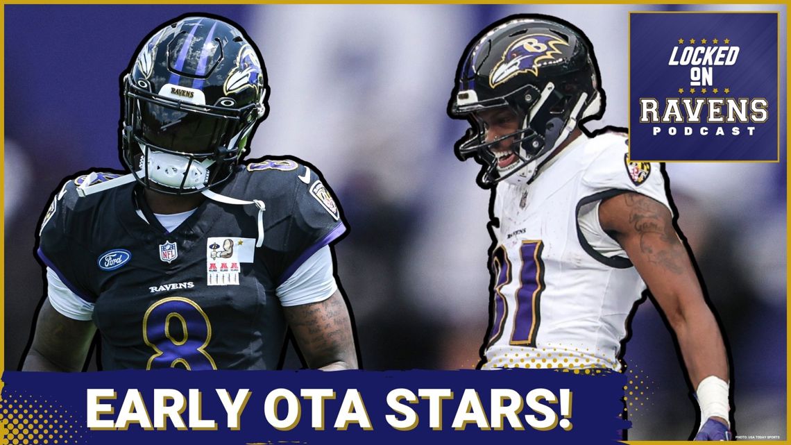 Lamar Jackson, Tez Walker STAR at Baltimore Ravens OTAs, John Harbaugh ...