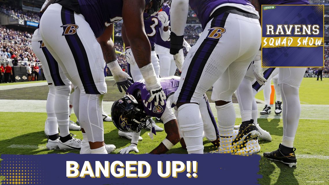 RAVENS SQUAD SHOW: Baltimore Ravens BANGED UP as they prepare for game ...