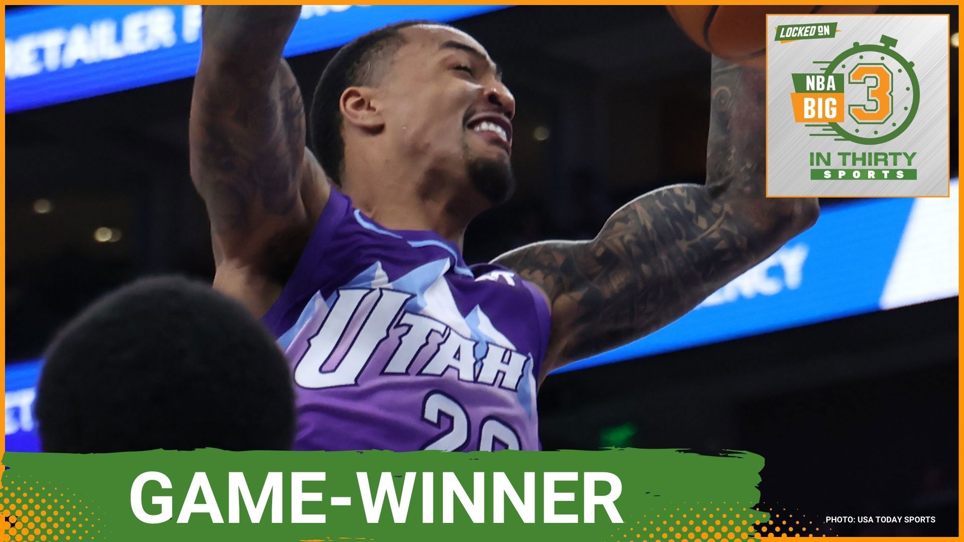 John Collins Dunks A Game-Winner for the Jazz over the Mavs | The Big 3 ...