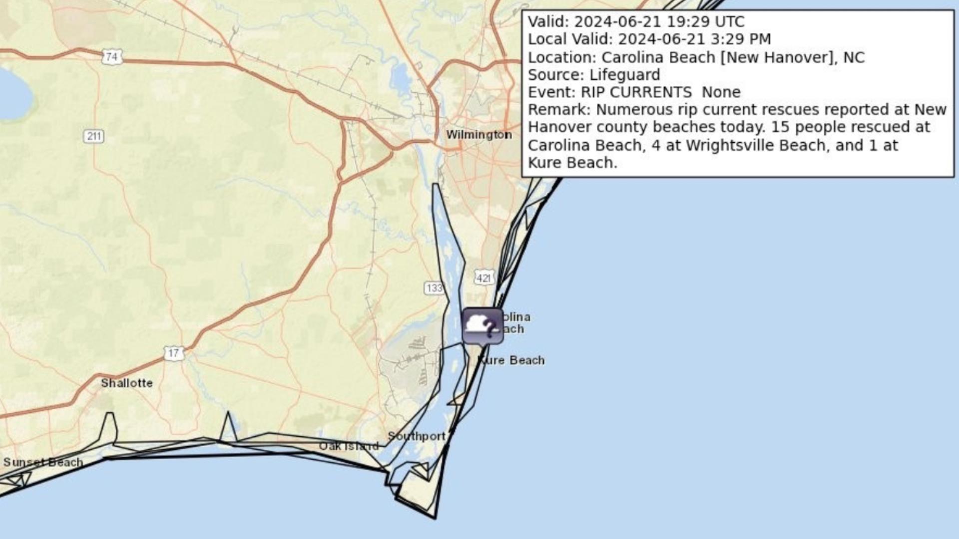 North Carolina coast seeing high risk of rip currents | 13wmaz.com