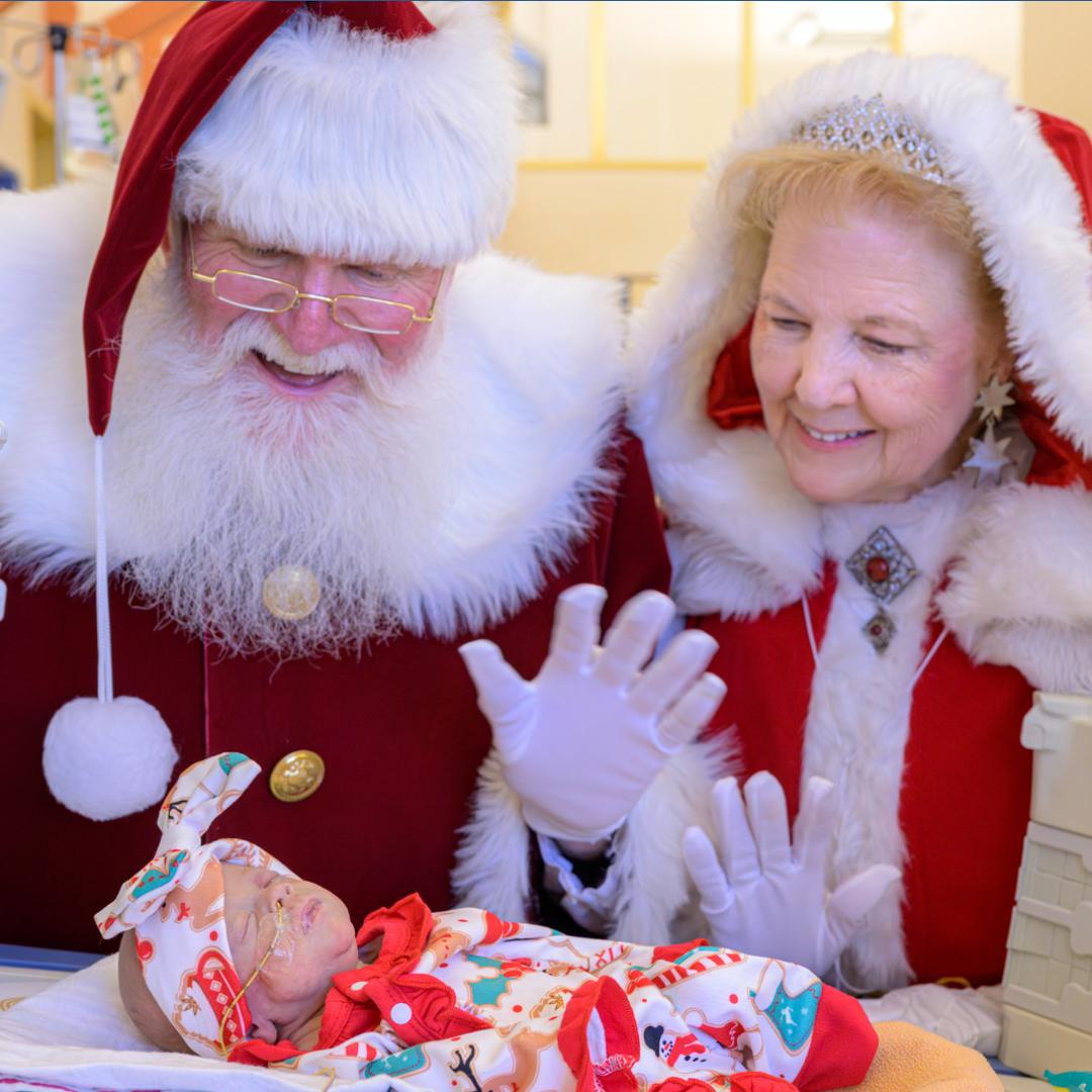 Santa and Mrs. Claus bring holiday cheer to NICU babies at Prisma ...