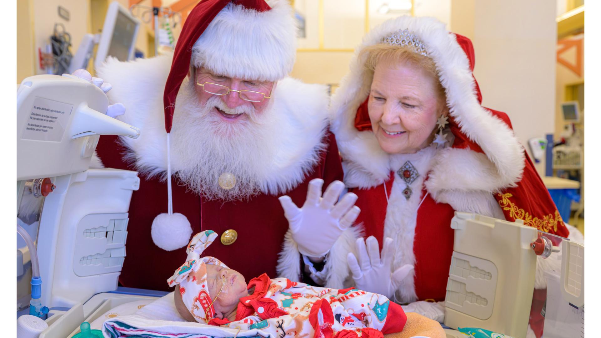 Santa and Mrs. Claus bring holiday cheer to NICU babies at Prisma ...