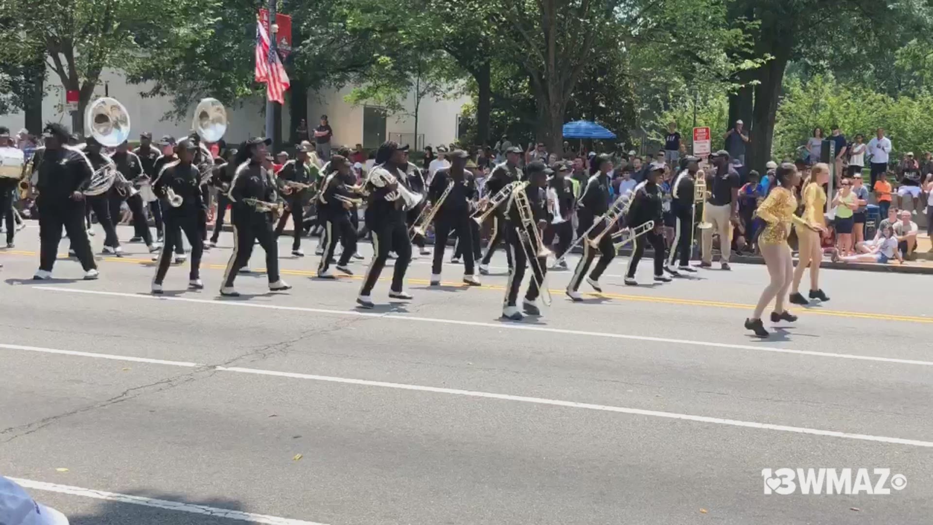 Twiggs Marching Cobras represent Georgia in national parade | 13wmaz.com