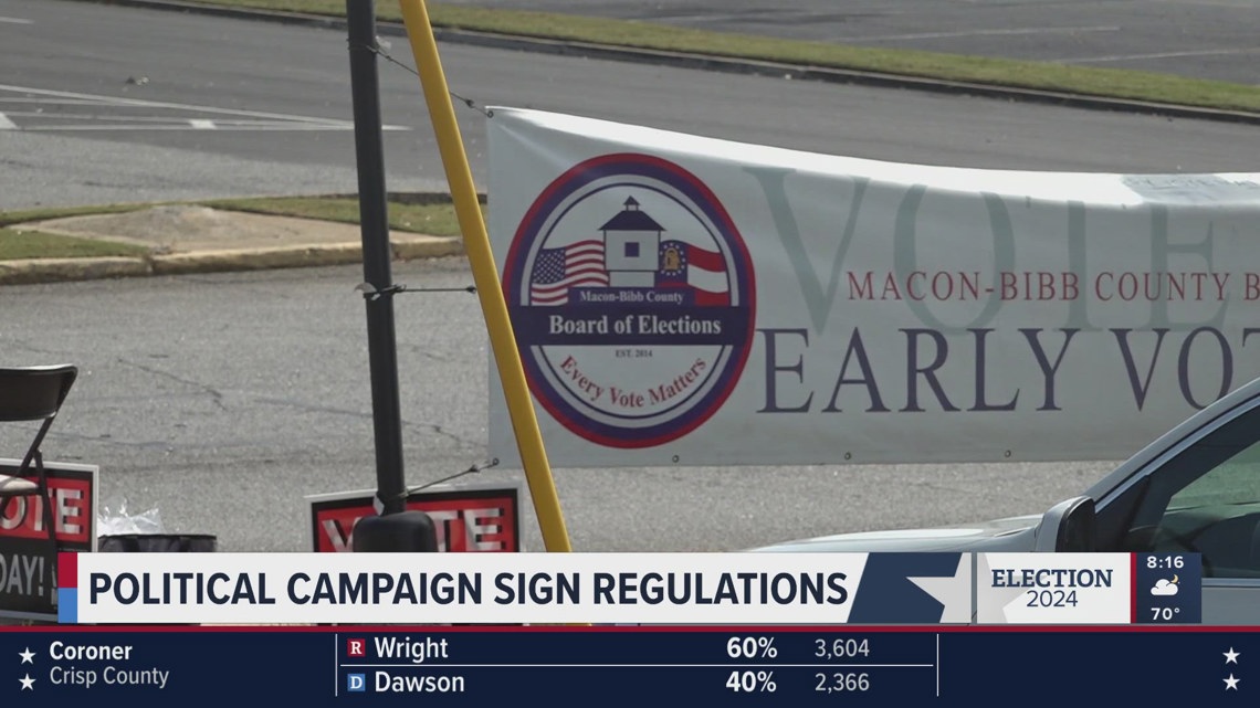 Where can you put up campaign signs? Here's what we know | 13wmaz.com