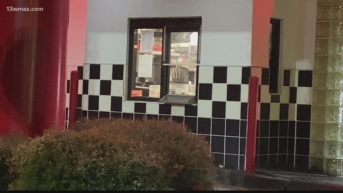 Man jumps through drive-thru window in armed robbery at Macon Checkers ...