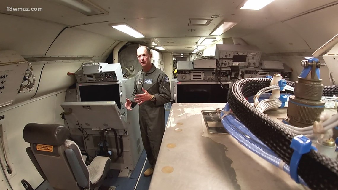 Inside the JSTARS jet at Robins Air Force Base in Georgia | 13wmaz.com