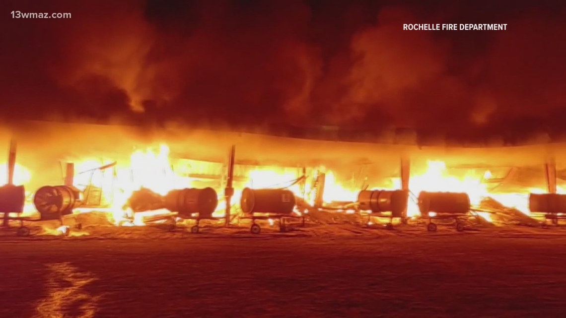 Rochelle peanut facility on fire since early morning, could take days ...