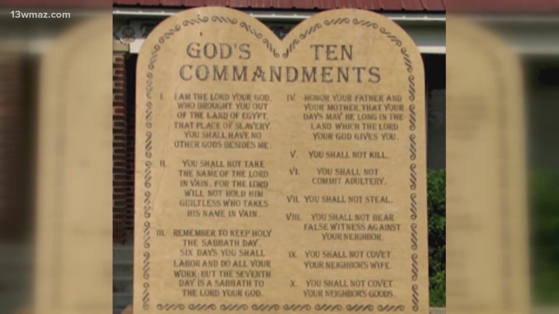 The Ten Commandments to be displayed in Louisiana classrooms | 13wmaz.com