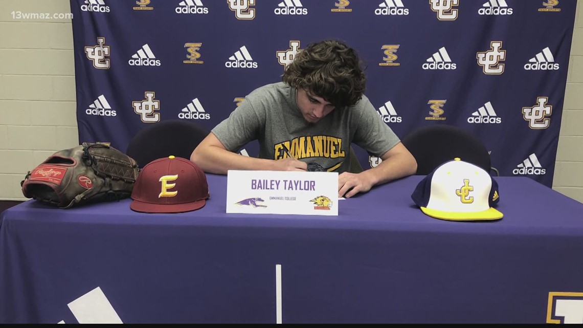 Jones County's Bailey Taylor signs with Emmanuel College | 13wmaz.com