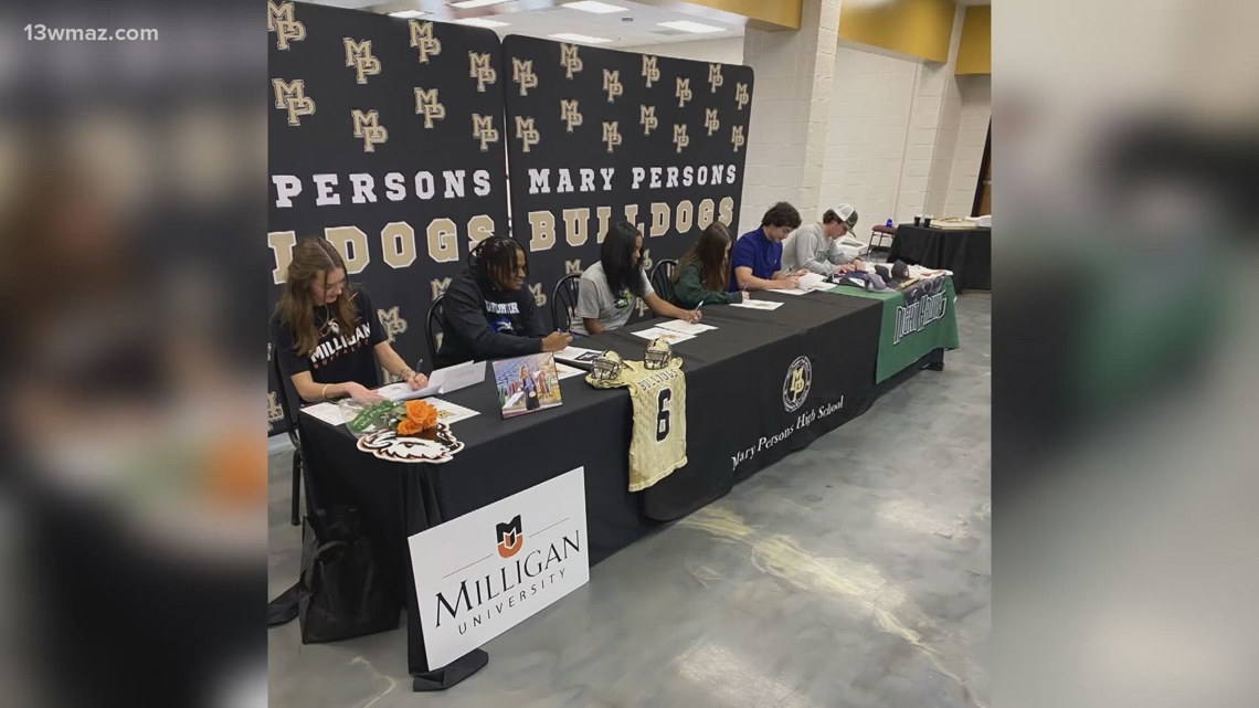 Mary Persons athletes sign to their next schools of choice | 13wmaz.com