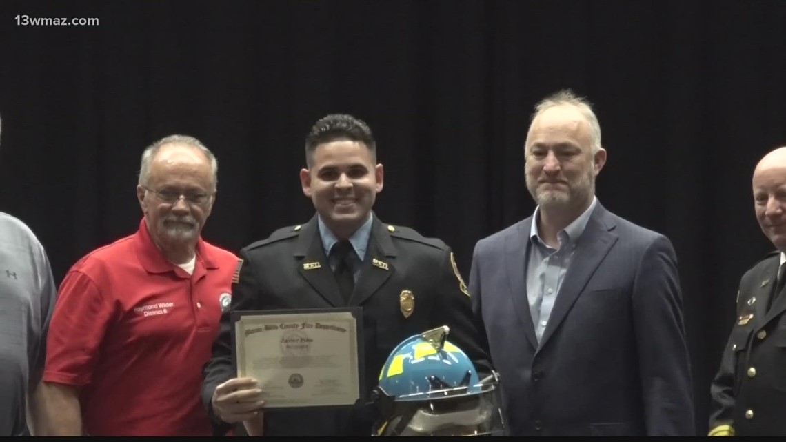 Macon-Bibb Fire Department ceremony for promotion of firefighters ...