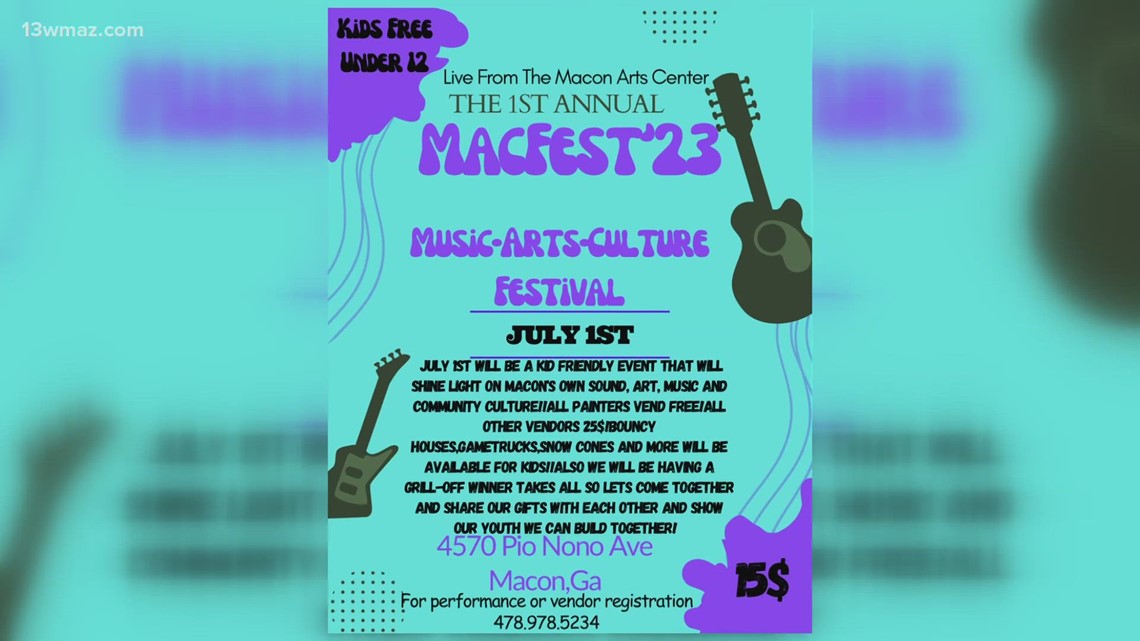 Macfest debuts this summer at the Macon Arts Center | 13wmaz.com
