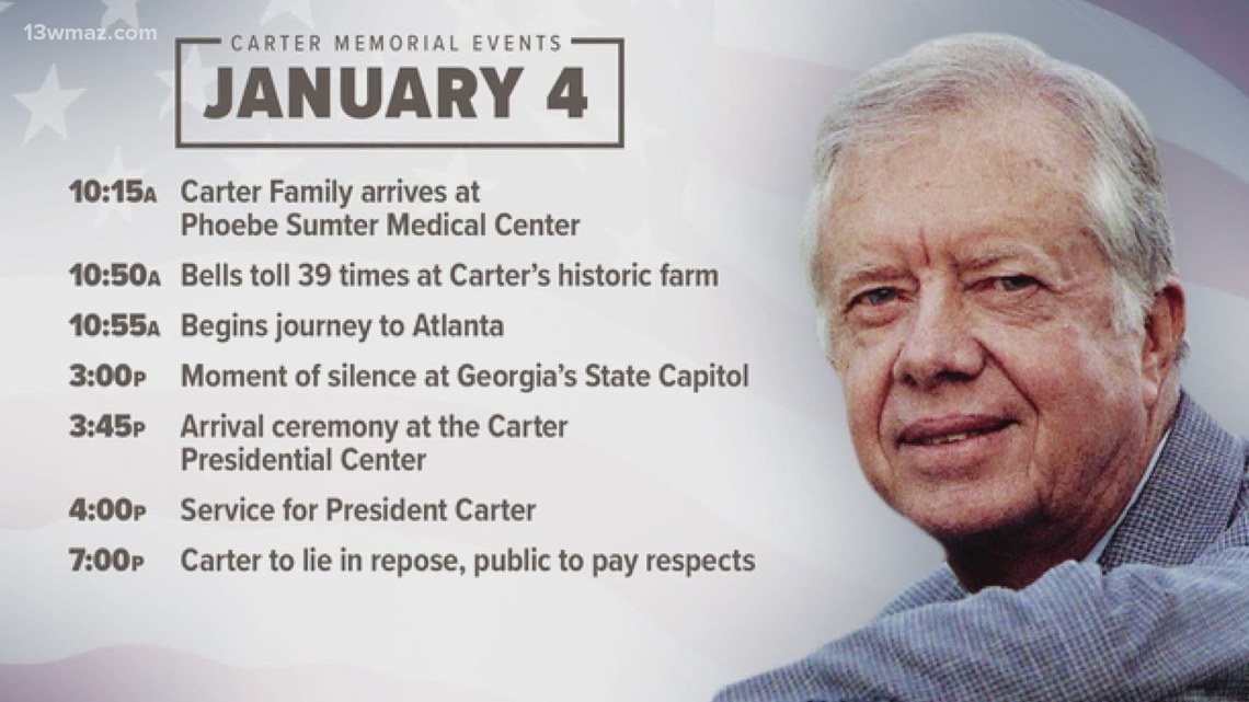 Jimmy Carter motorcade route announced for Jan. 4 procession | Here's ...