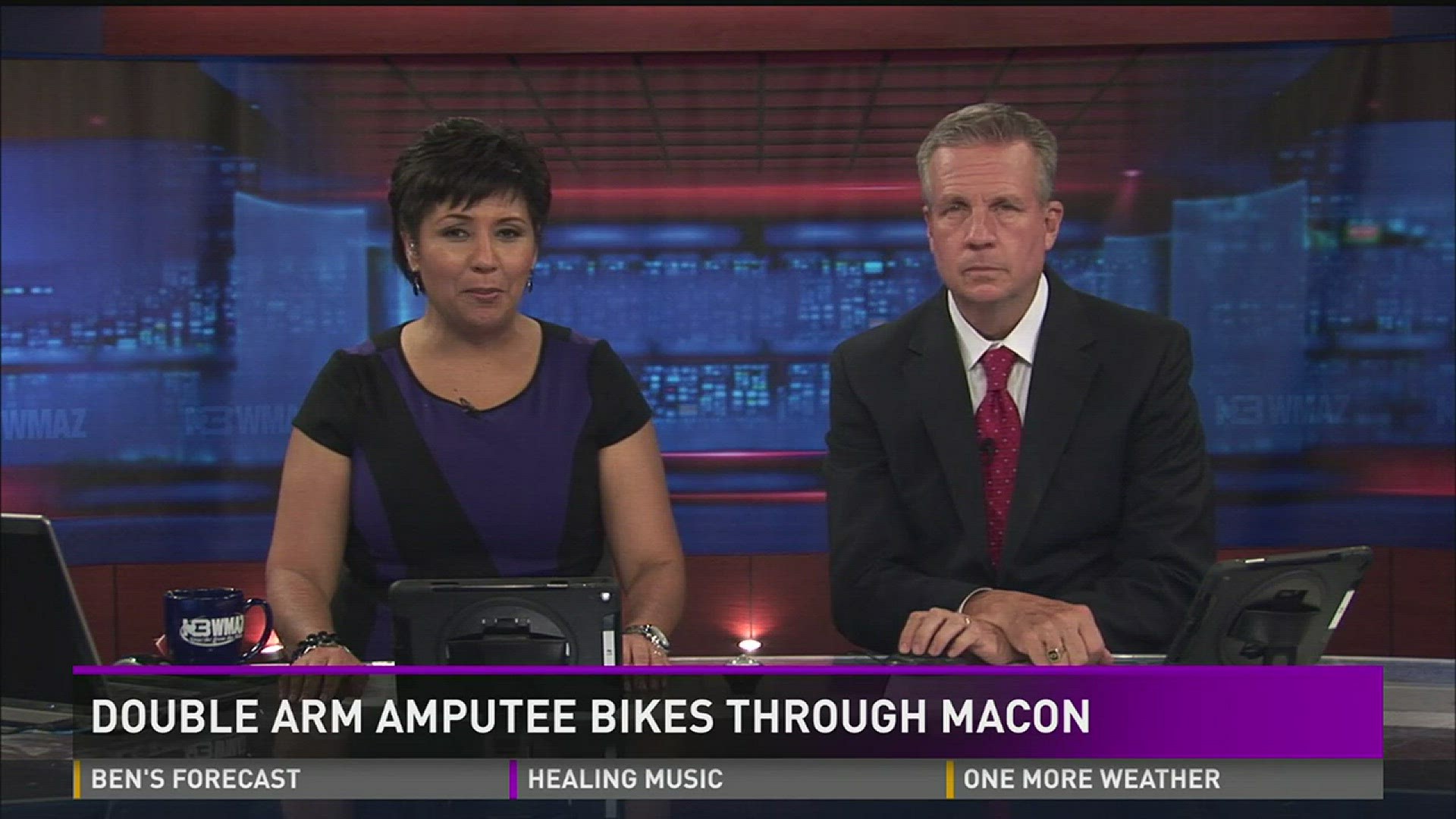 Double arm amputee bikes through Macon, inspires others | 13wmaz.com
