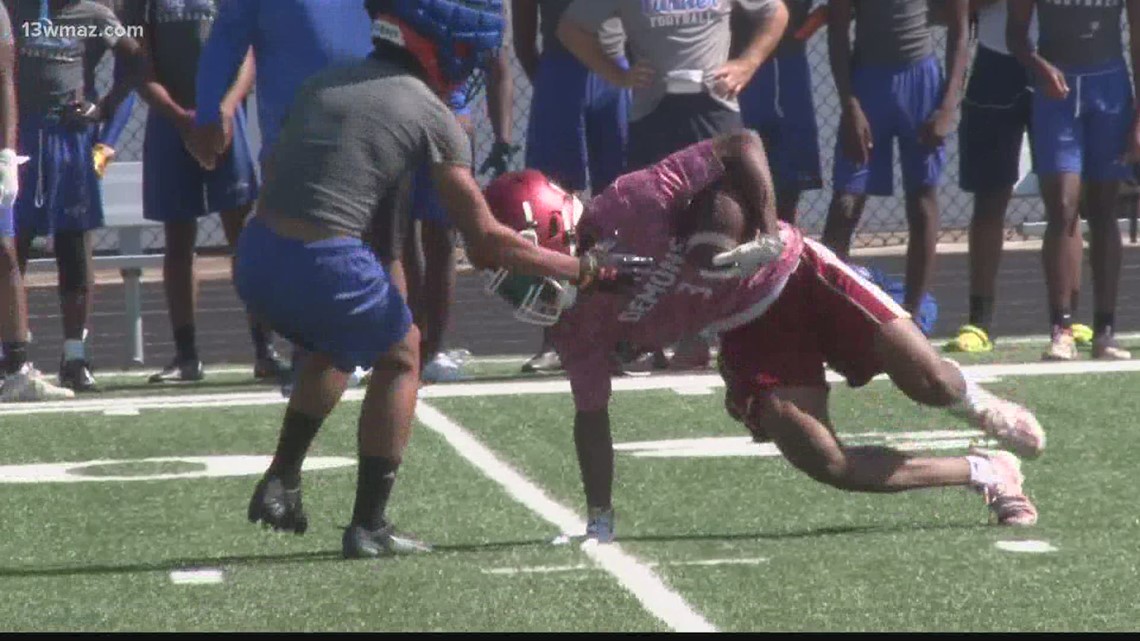 Warner Robins Demons host 3-team 7-on-7 football camp | 13wmaz.com