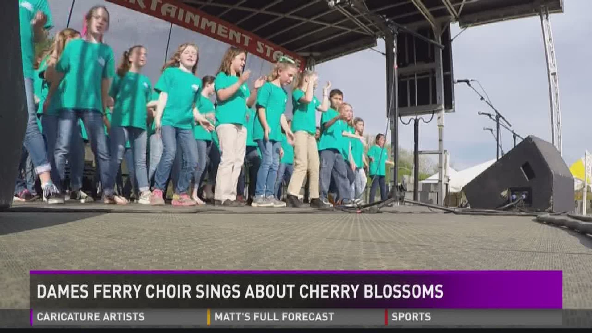 Dames Ferry Elementary students sing about cherry blossoms | 13wmaz.com