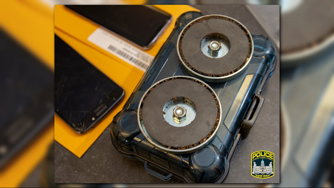 Police: Crystal meth, other drugs held to car's frame with magnets ...