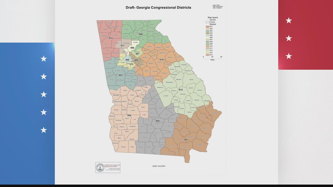 New congressional map would bring changes to Georgia districts | 13wmaz.com