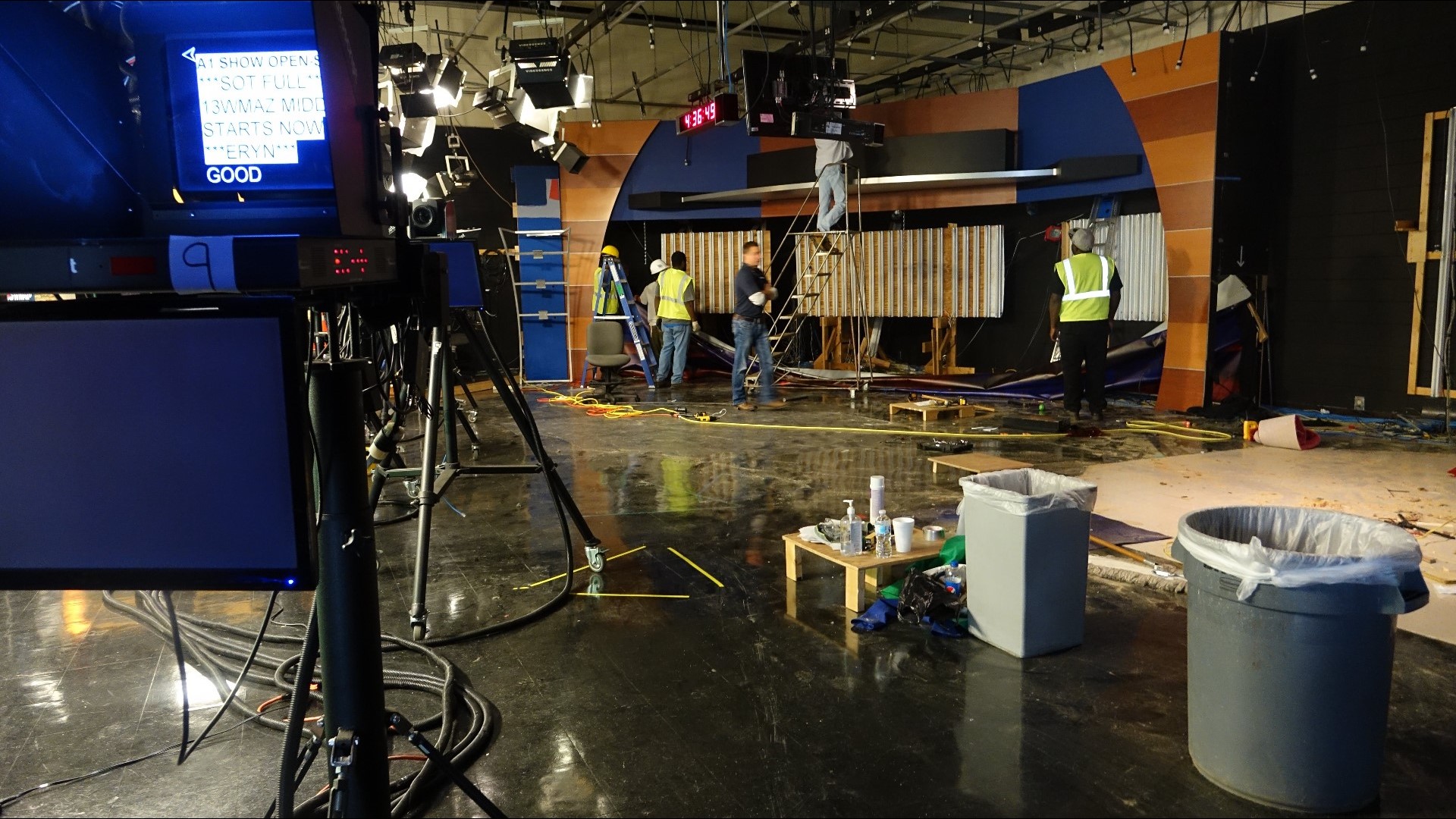 PHOTOS: Demolition of 13WMAZ news studio continues | 13wmaz.com