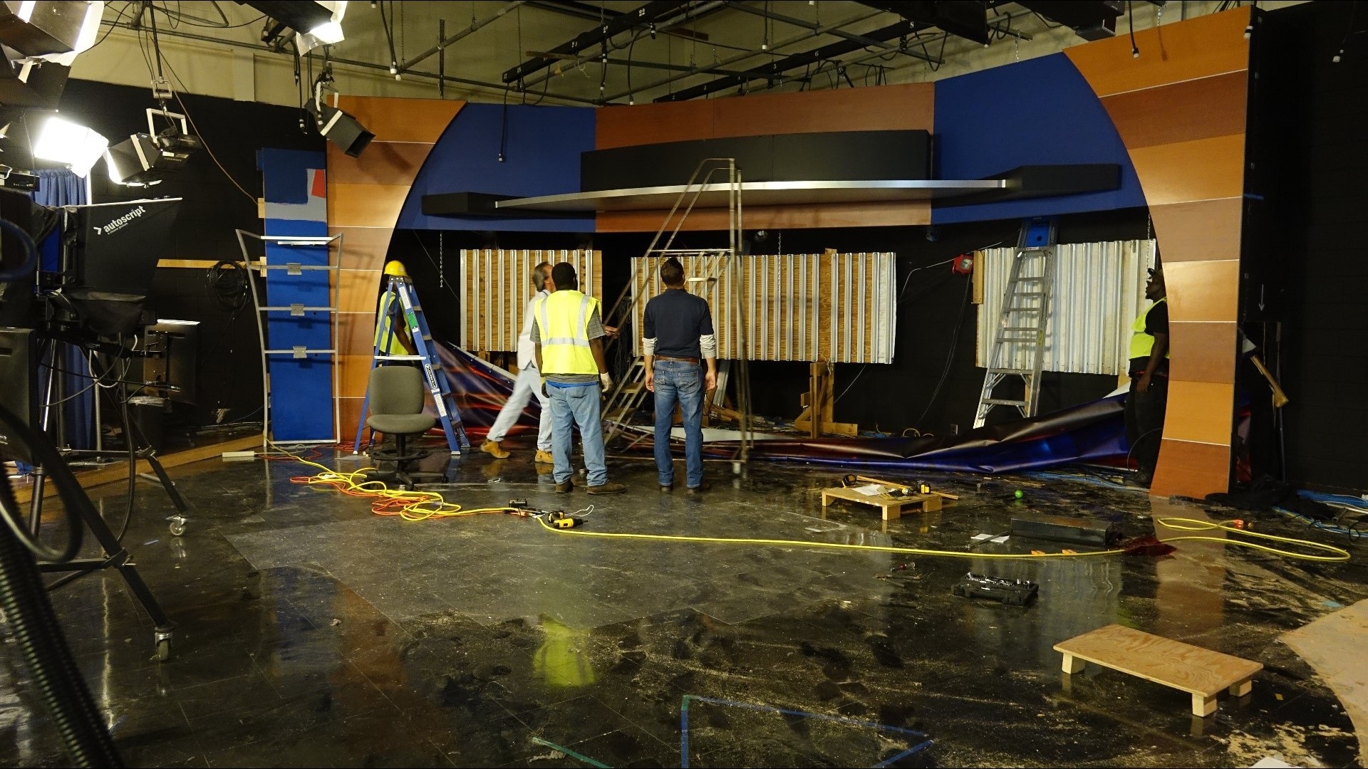 PHOTOS: Demolition of 13WMAZ news studio continues | 13wmaz.com
