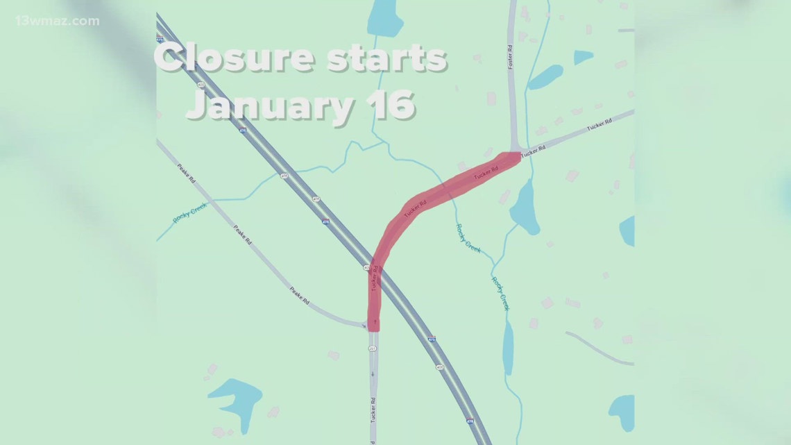 GDOT: Part Tucker Road to close for 90 days in 2026 for bridge ...