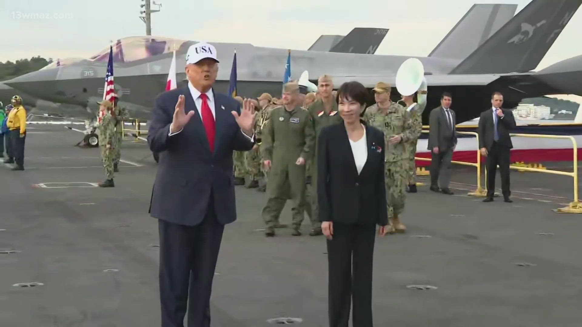 President Trump arrives in Japan for his meeting with newly elected ...