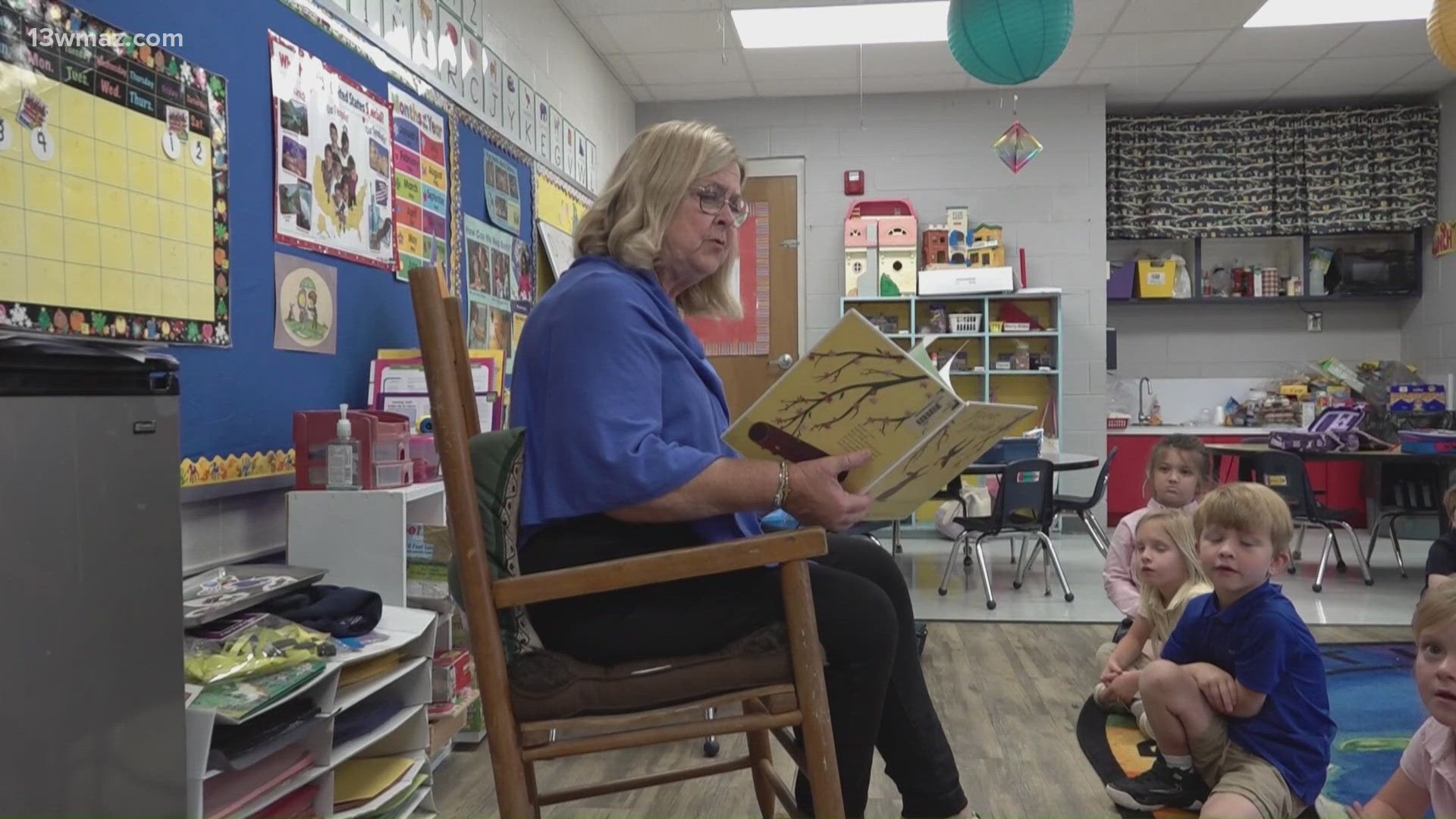 'I have a heart for watching them grow' | Macon teacher hangs up lesson ...