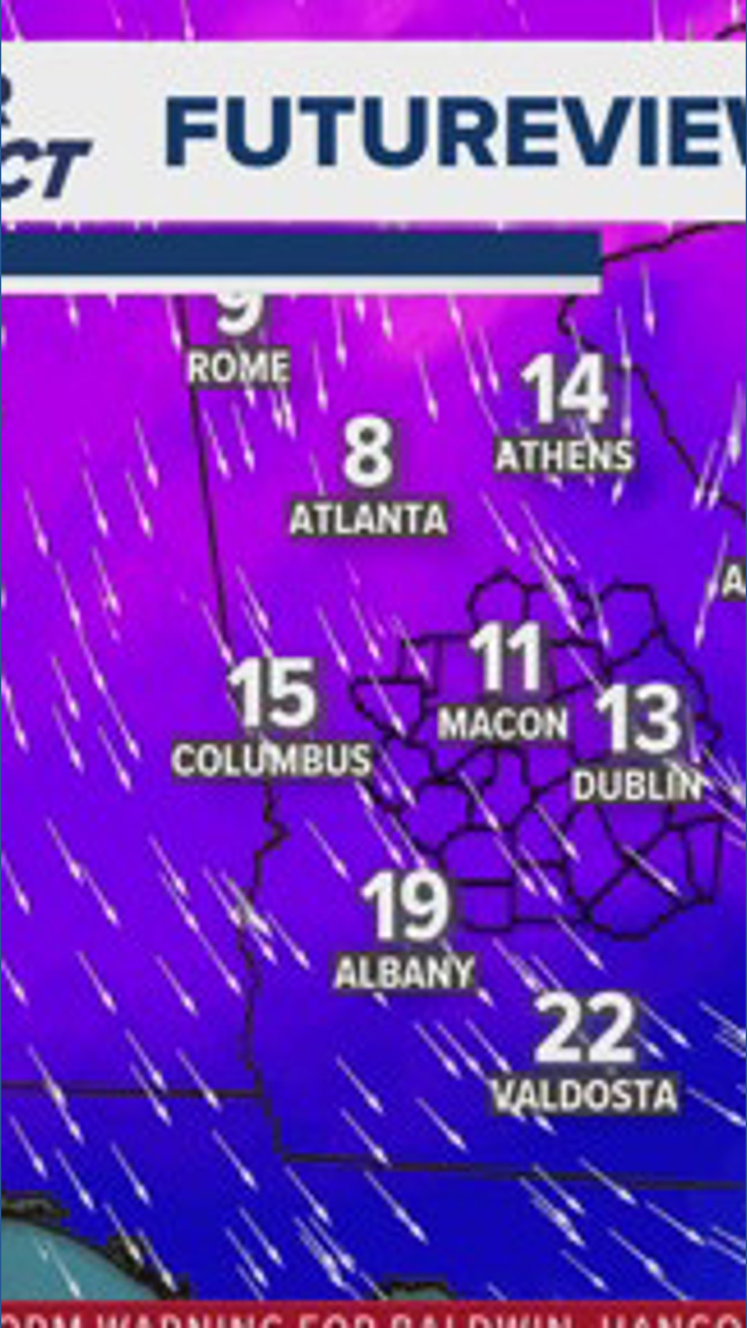 Weather Impact Alert: Snow spotted in Central GA, more from ...