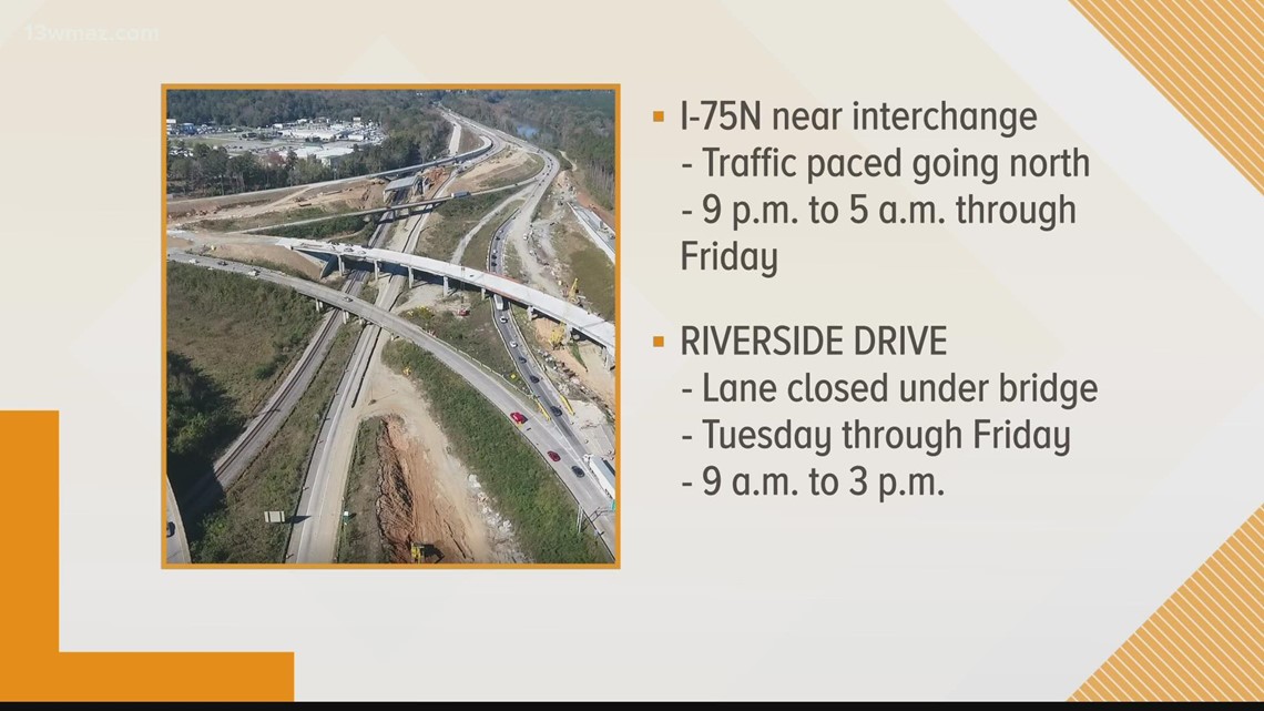 Traffic Alert: GDOT says to expect delays as crews work on I-16/I-75 ...