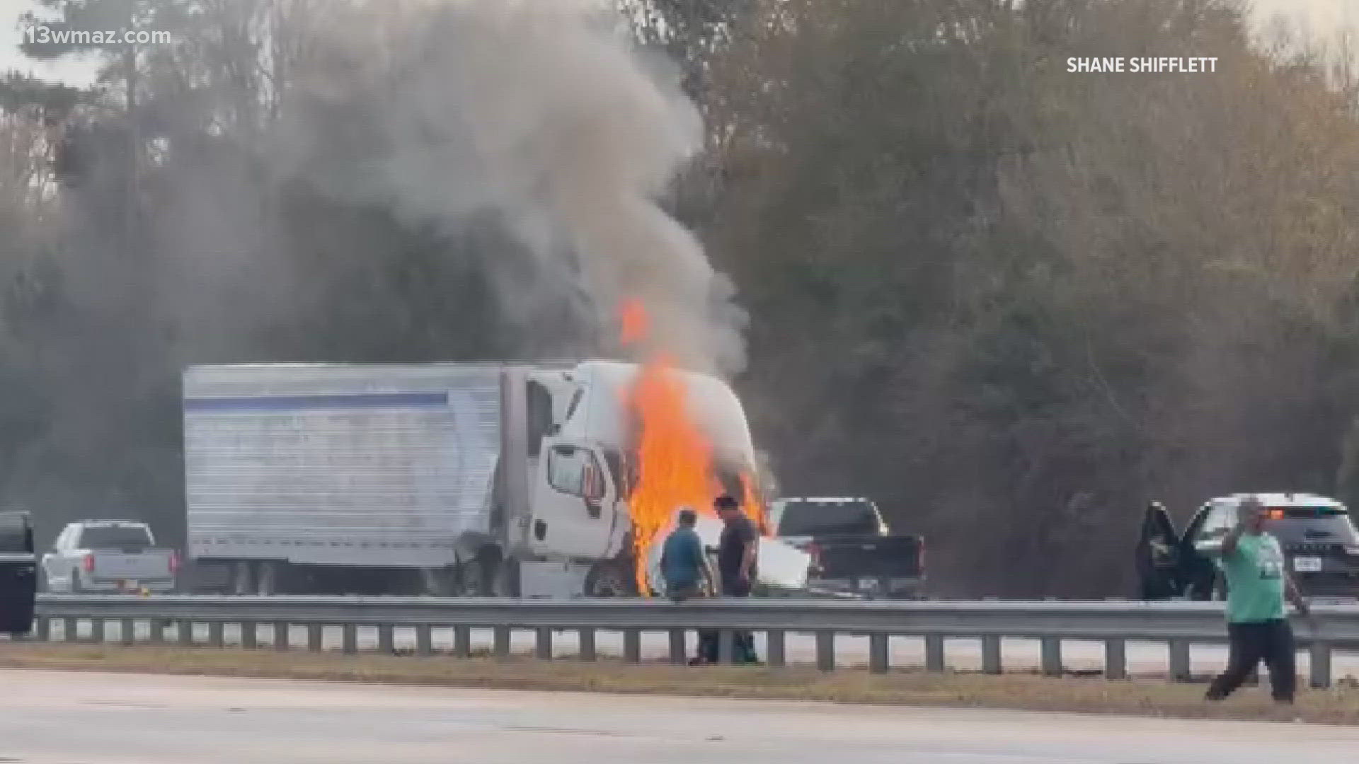 Fiery truck crash on I-75 Southbound in Dooly County left all lanes ...