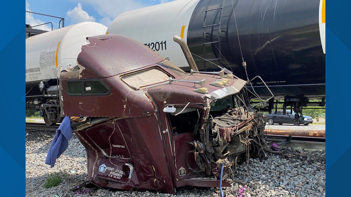 4 hospitalized after log truck and train collide in Dodge County ...