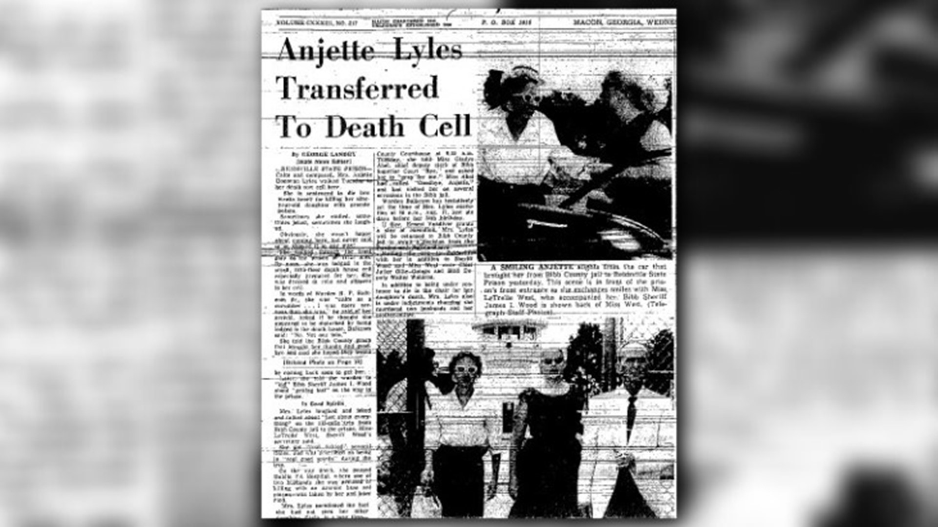 Macon killer Anjette Lyles poisoned 4 family members in 1958 | 13wmaz.com