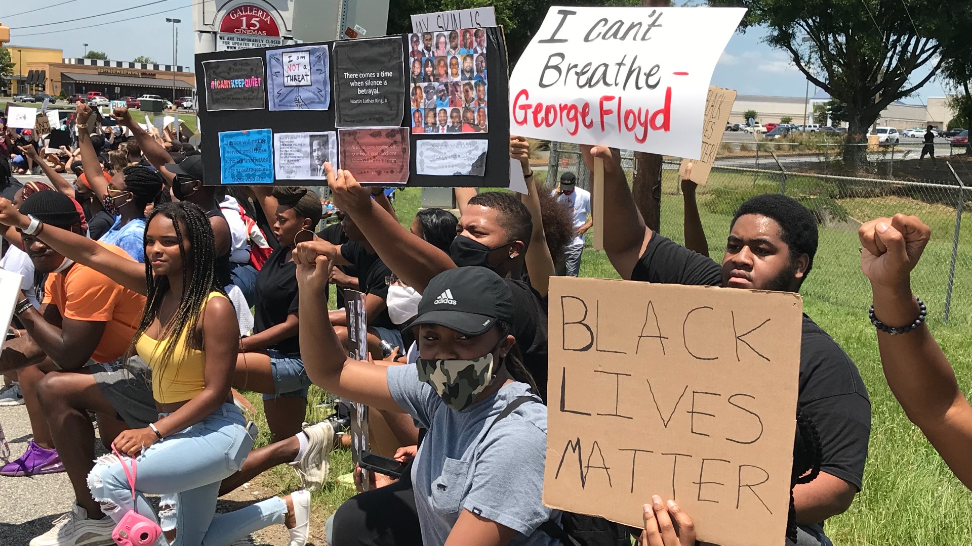 Nearly 200 people participate in peaceful Warner Robins protest ...