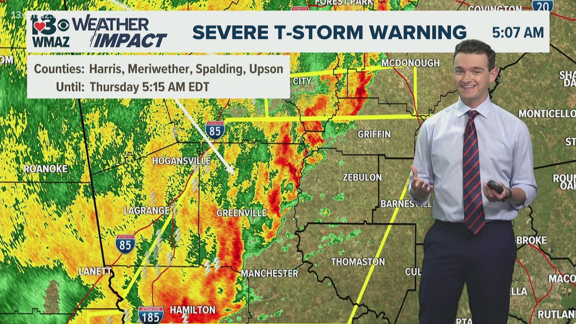 13WMAZ tracking severe storms hitting southeast and Georgia | What to ...