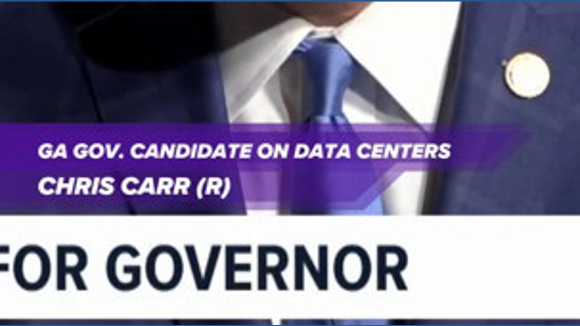 Georgia governor Chris Carr candidate weighs in on data centers ...