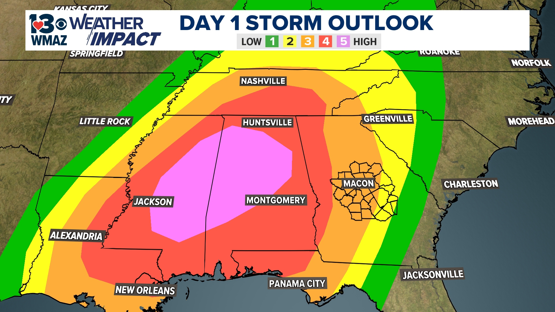 Weather Impact Alert | Strong storms with severe weather potential ...