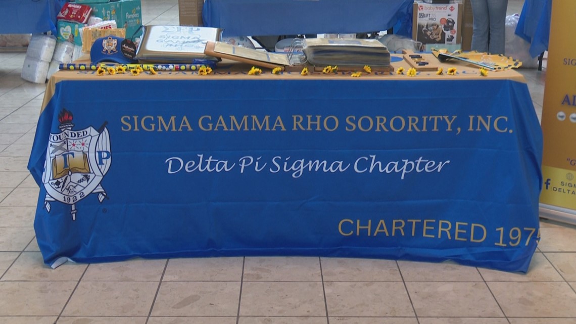 Sigma Gamma Rho Sorority chapter hosts community baby shower | 13wmaz.com