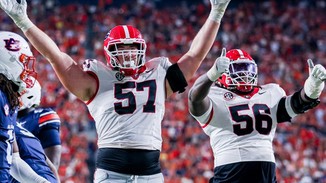 Former Georgia offensive tackle Monroe Freeling drafted 19th overall to ...