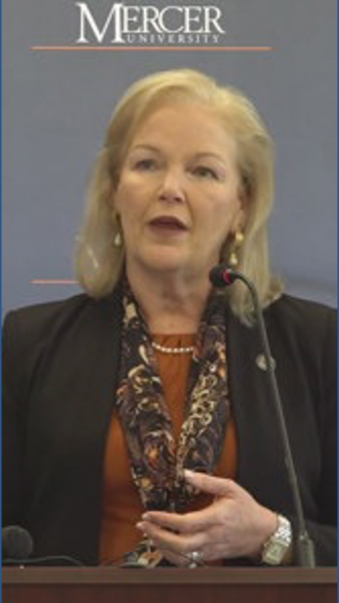 WATCH: New Mercer President Penny Elkins holds first press conference ...