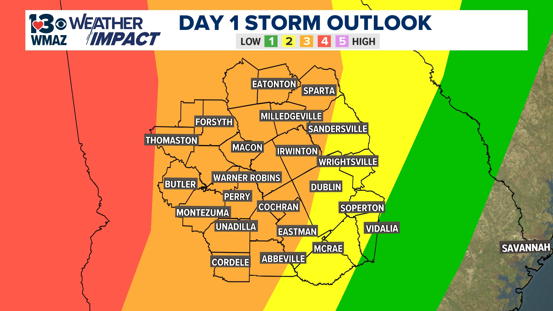 Weather Impact Alert | Strong storms with severe weather potential ...