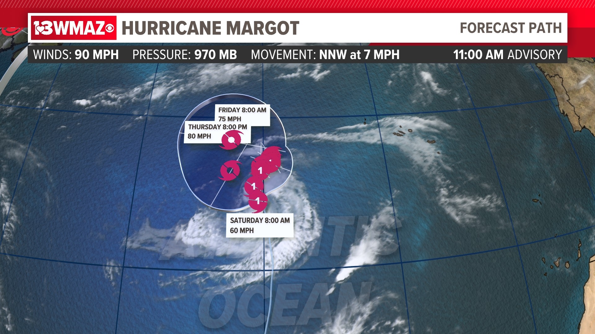Hurricane Lee and Tropical Storm Margot are expected to strengthen as ...