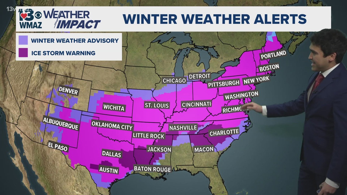 Weather Impact Alert | David Guerrero covers winter weather forecast ...