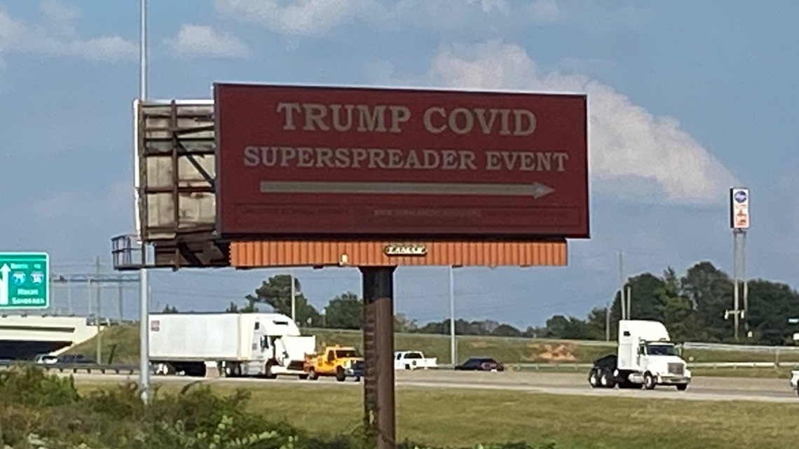 Macon Georgia Rural America Trump COVID Superspreader billboard ...