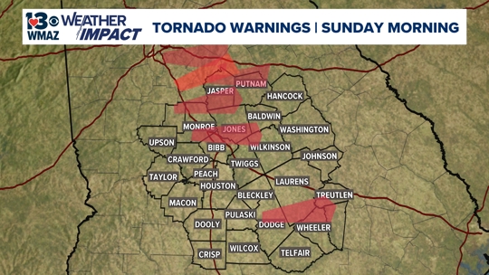 A look at warnings and confirmed tornadoes after storms in Central ...