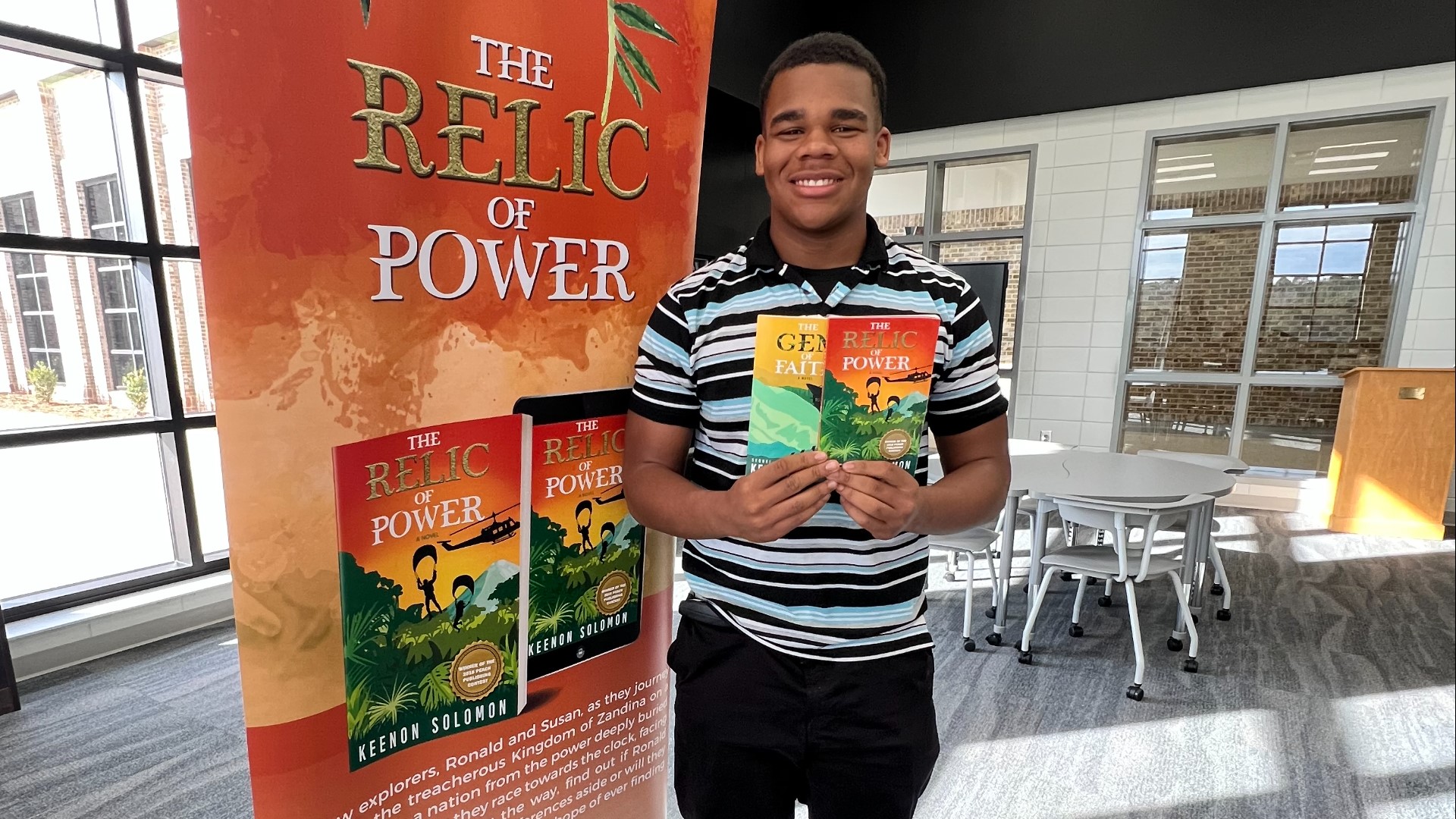 Peach County student, Kennon Solomon, authors Relic of Power | 13wmaz.com