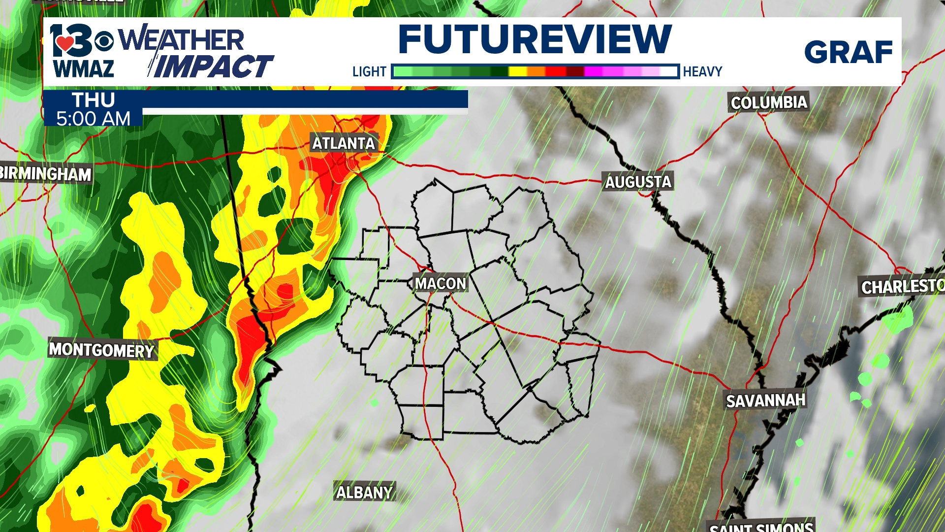 Weather Impact Alert | A line of heavy showers and storms will crowd ...