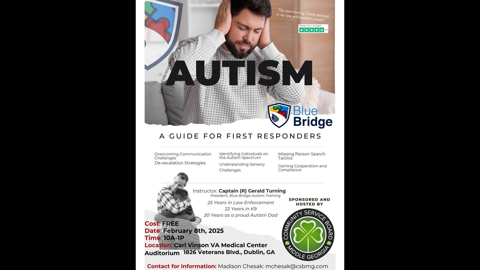 Free autism training for first responders coming to Dublin, Georgia ...